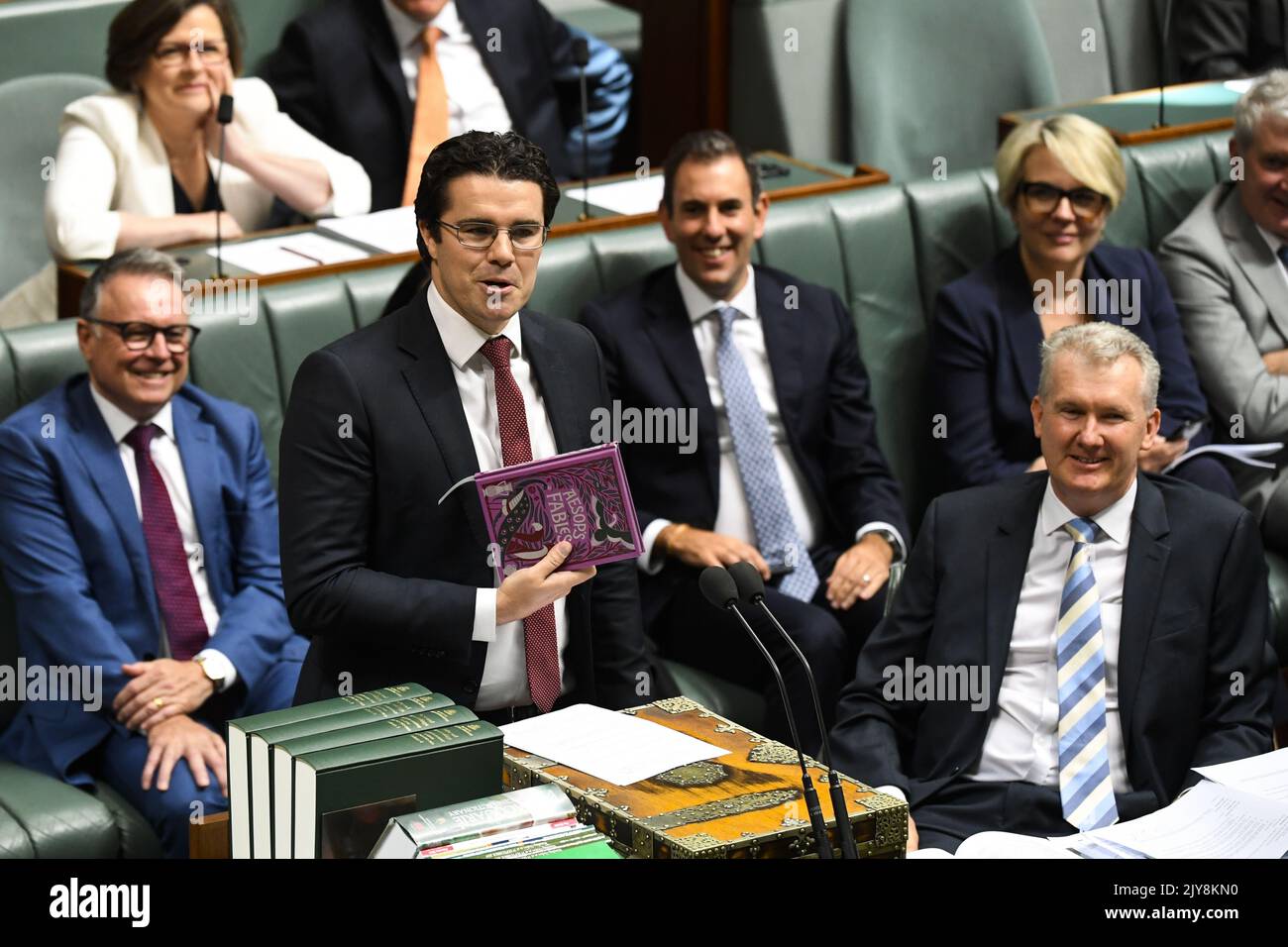 Labor MP Tim Watts speaks during 90 second statements in the House of ...