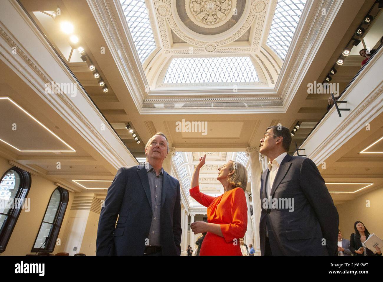 Martin Foley, MP, Kate Torney and John Wylie during the official ...