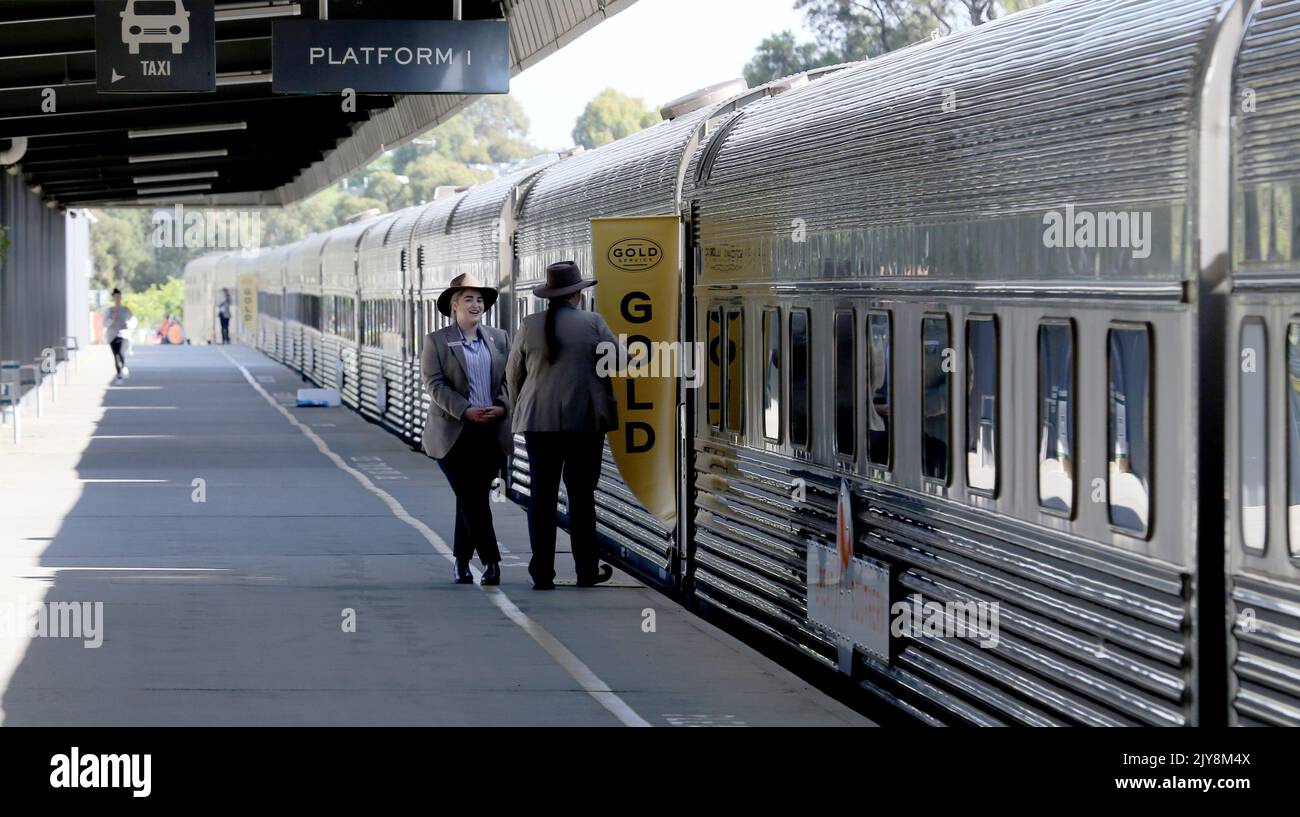 The Great Southern at Adelaide rail terminal in Adelaide, Friday ...