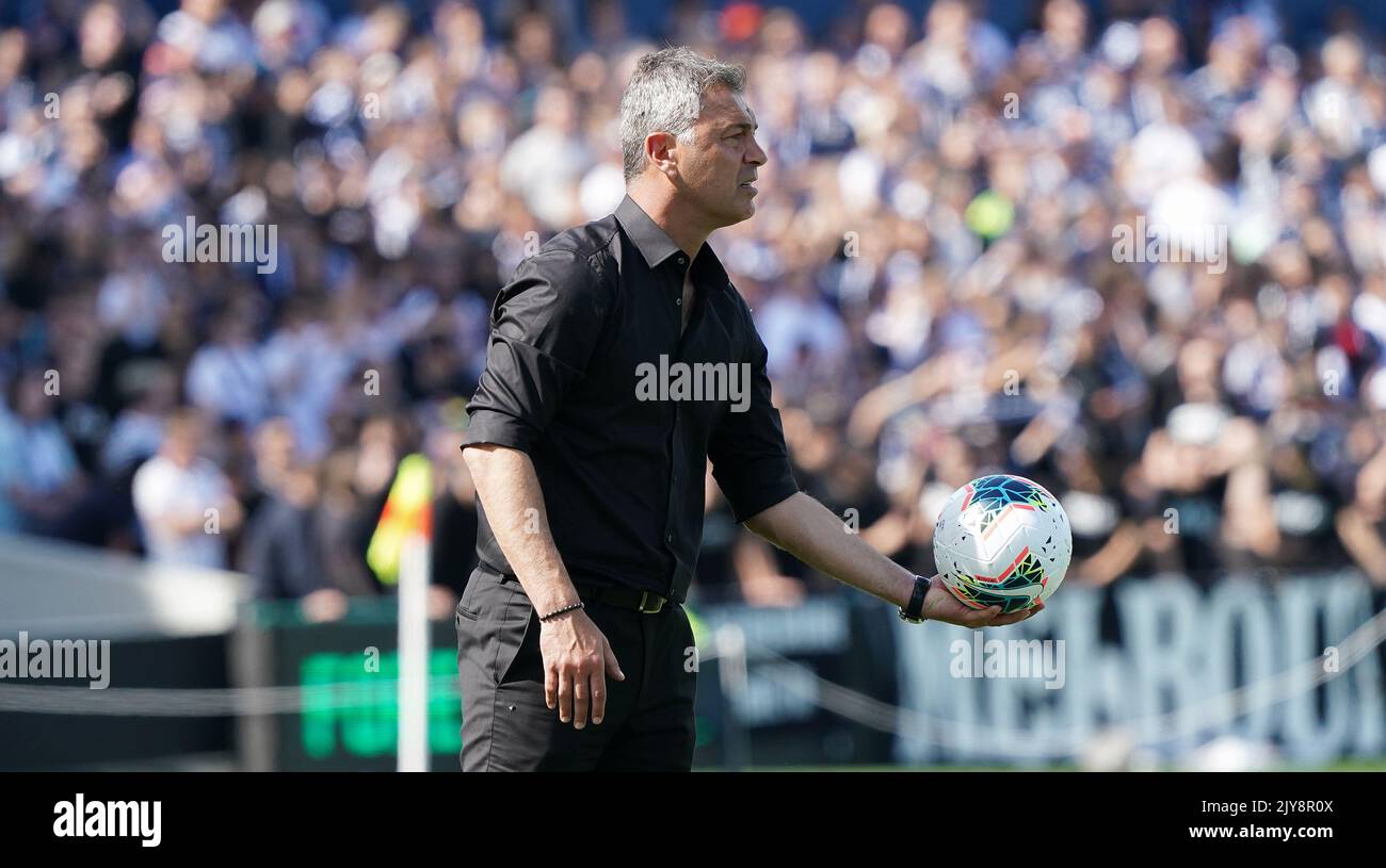 Western United FC coach Mark Rudan during the Round 9 A-League match ...