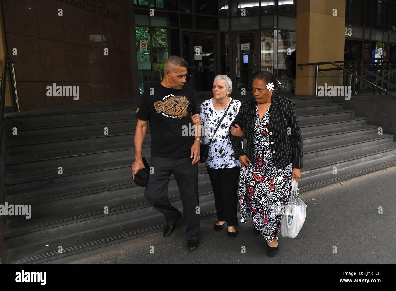 Family of Benjamina Togiai depart the Melbourne Magistrates Court ...