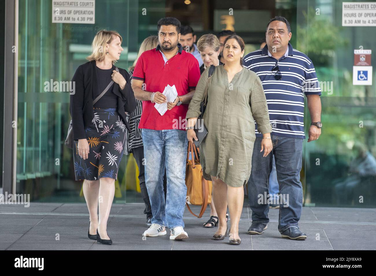 The brother of slain bus driver Manmeet Alisher, Amit Alisher is seen ...