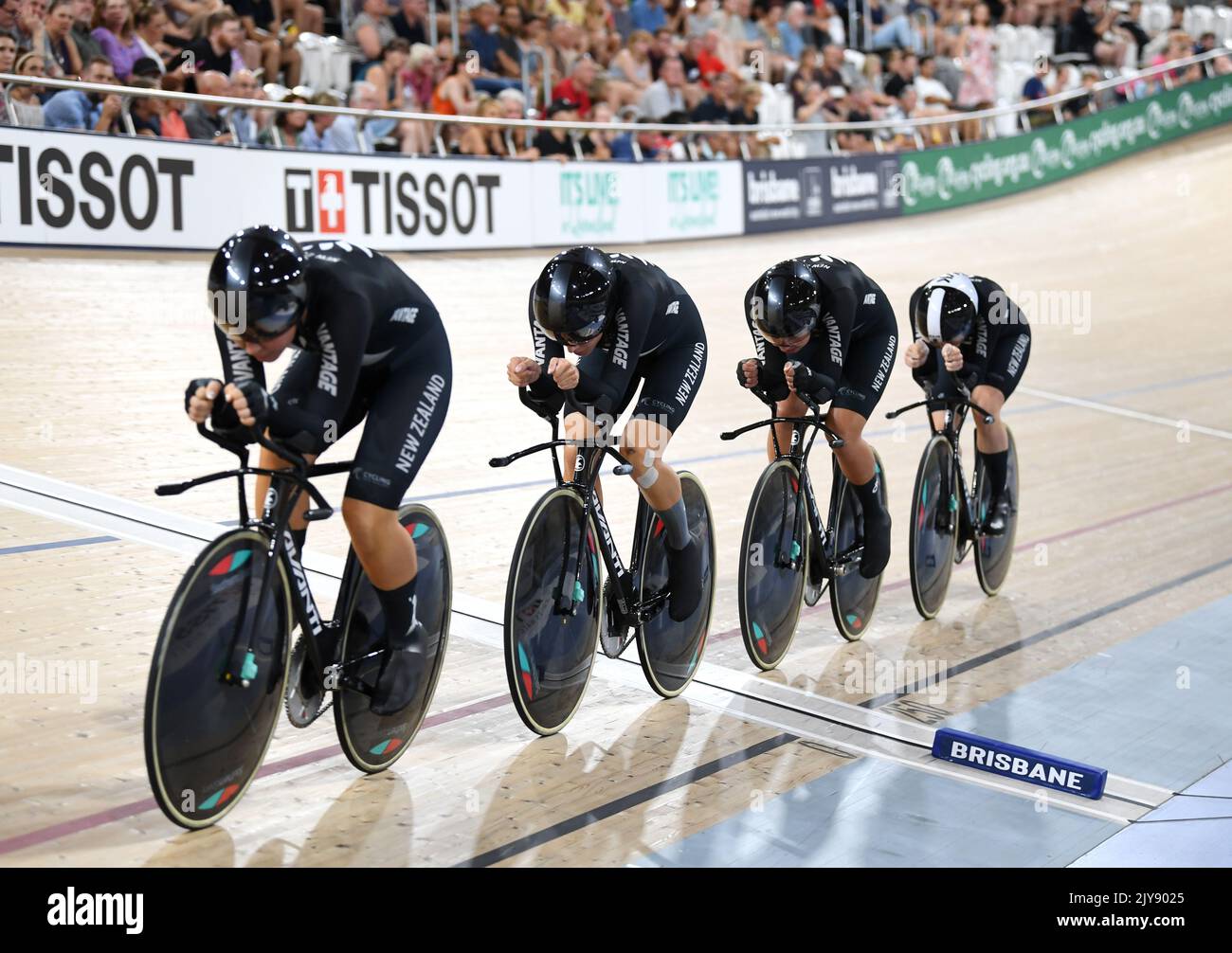 New Zealand's men's team pursuit outfit competes to win silver at the ...