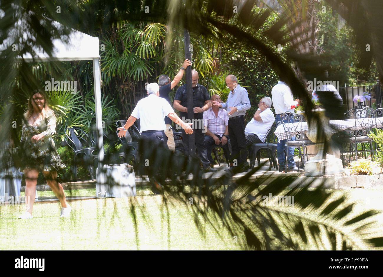 Friends and family gather at the former NSW Labor minister Eddie Obeid ...