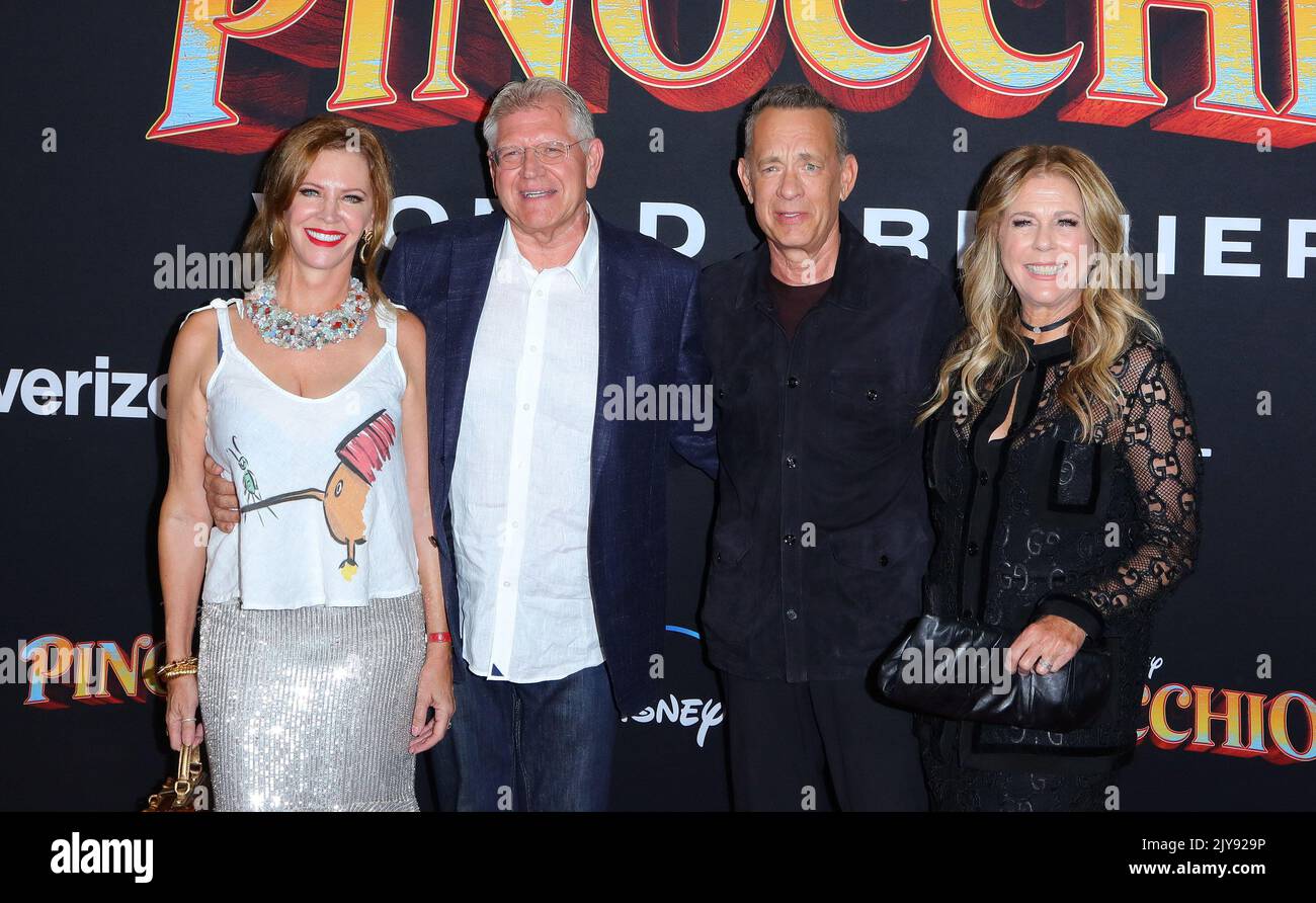 Leslie Zemeckis, Robert Zemeckis, Tom Hanks, Rita Wilson arrives at The ...