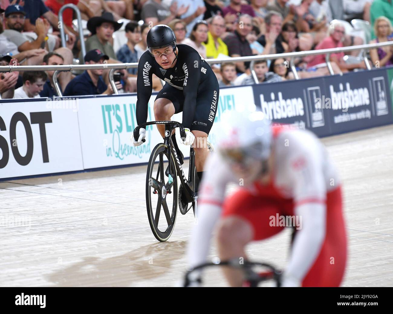 New Zealand's Sam Webster is seen after taking the silver in the men's ...