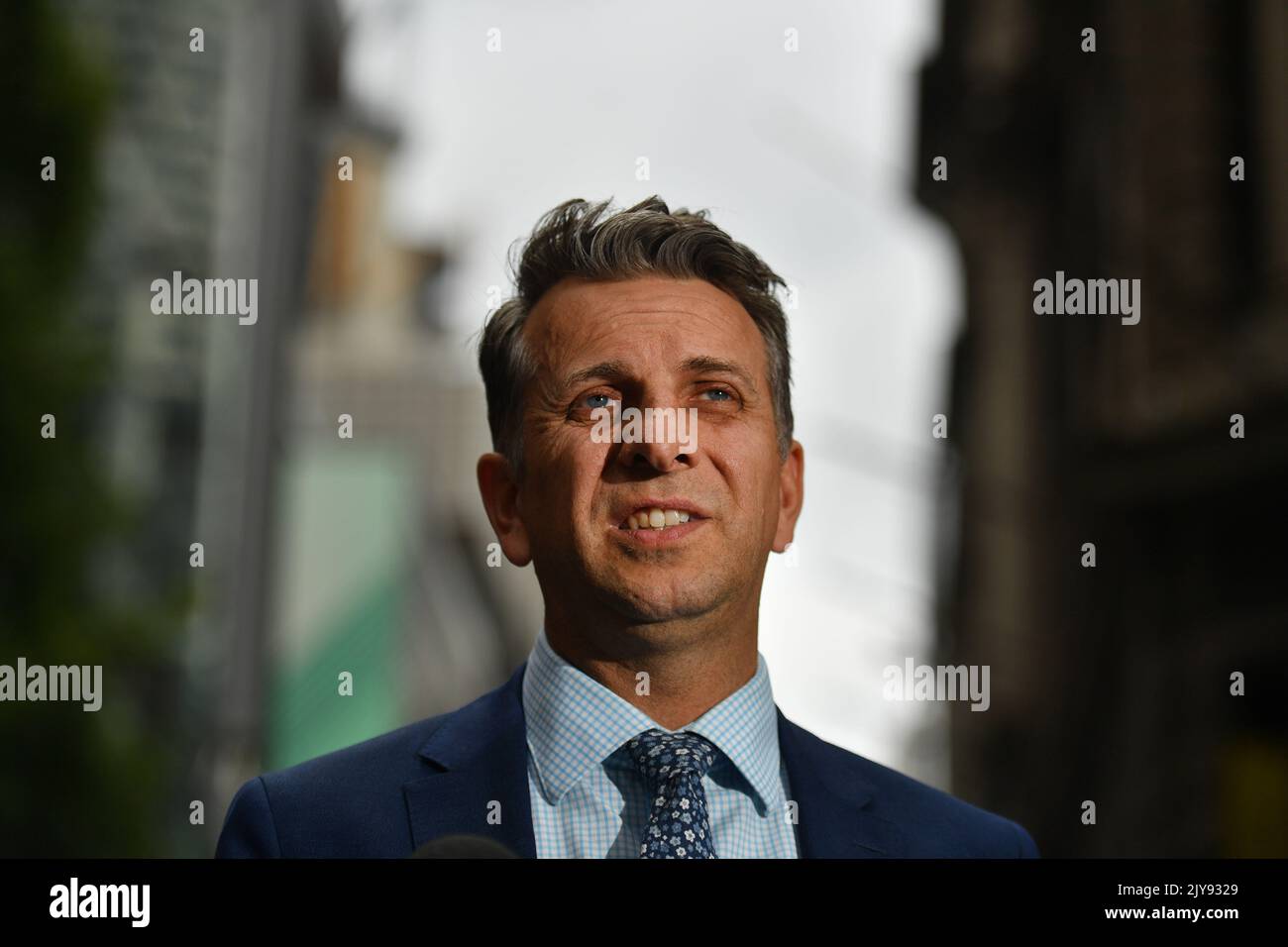 NSW Minister for Infrastructure Andrew Constance at a press conference ...
