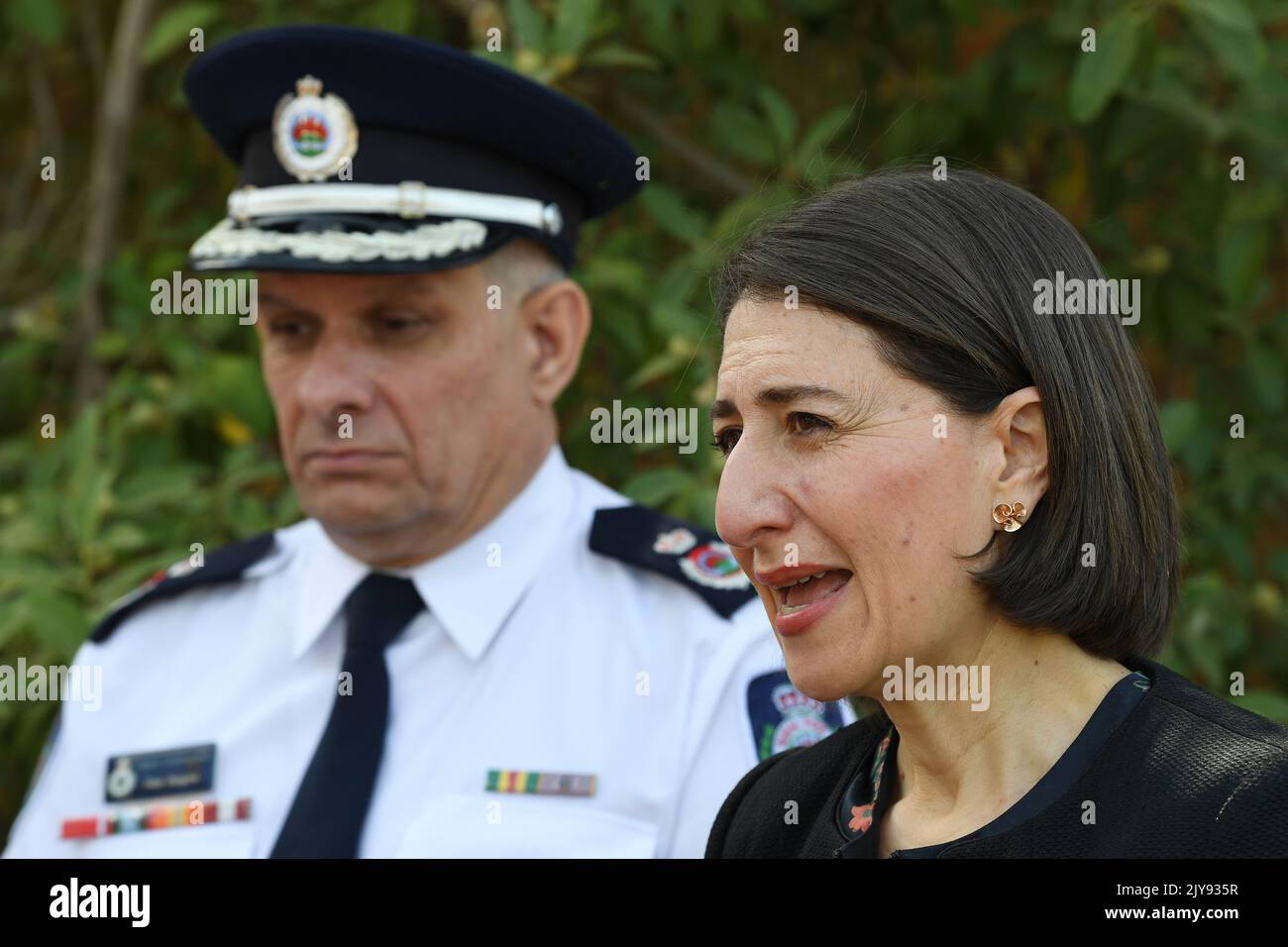 New South Wales Premier Gladys Berejiklian (right) meets with NSW Rural ...