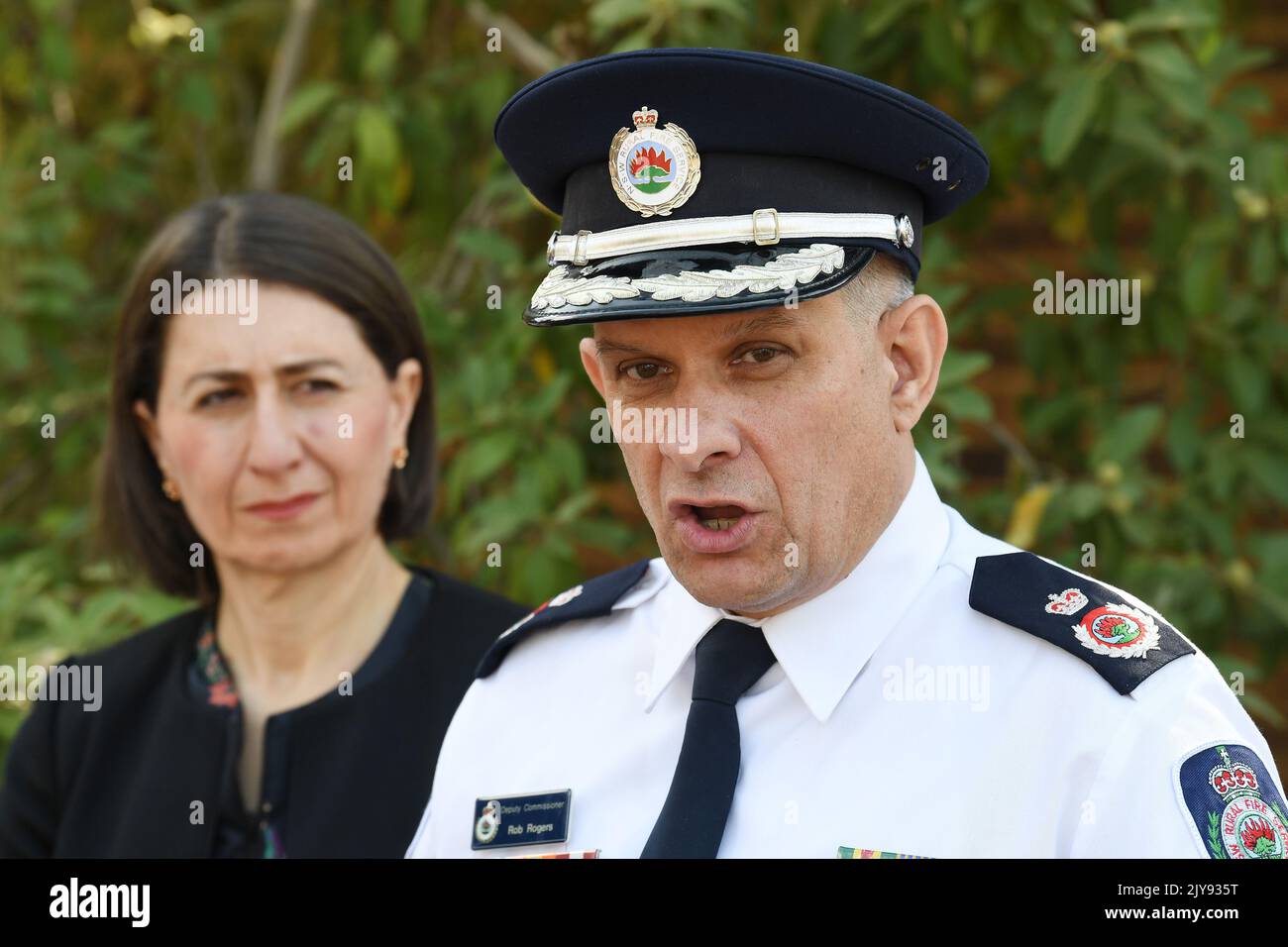 New South Wales Premier Gladys Berejiklian (left) meets with NSW Rural ...