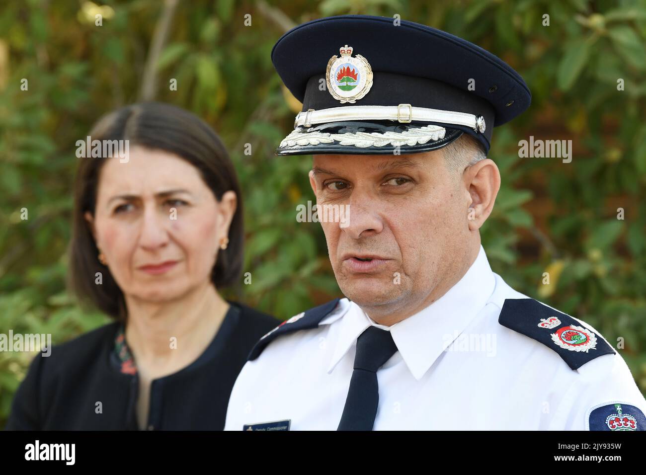New South Wales Premier Gladys Berejiklian (left) meets with NSW Rural ...