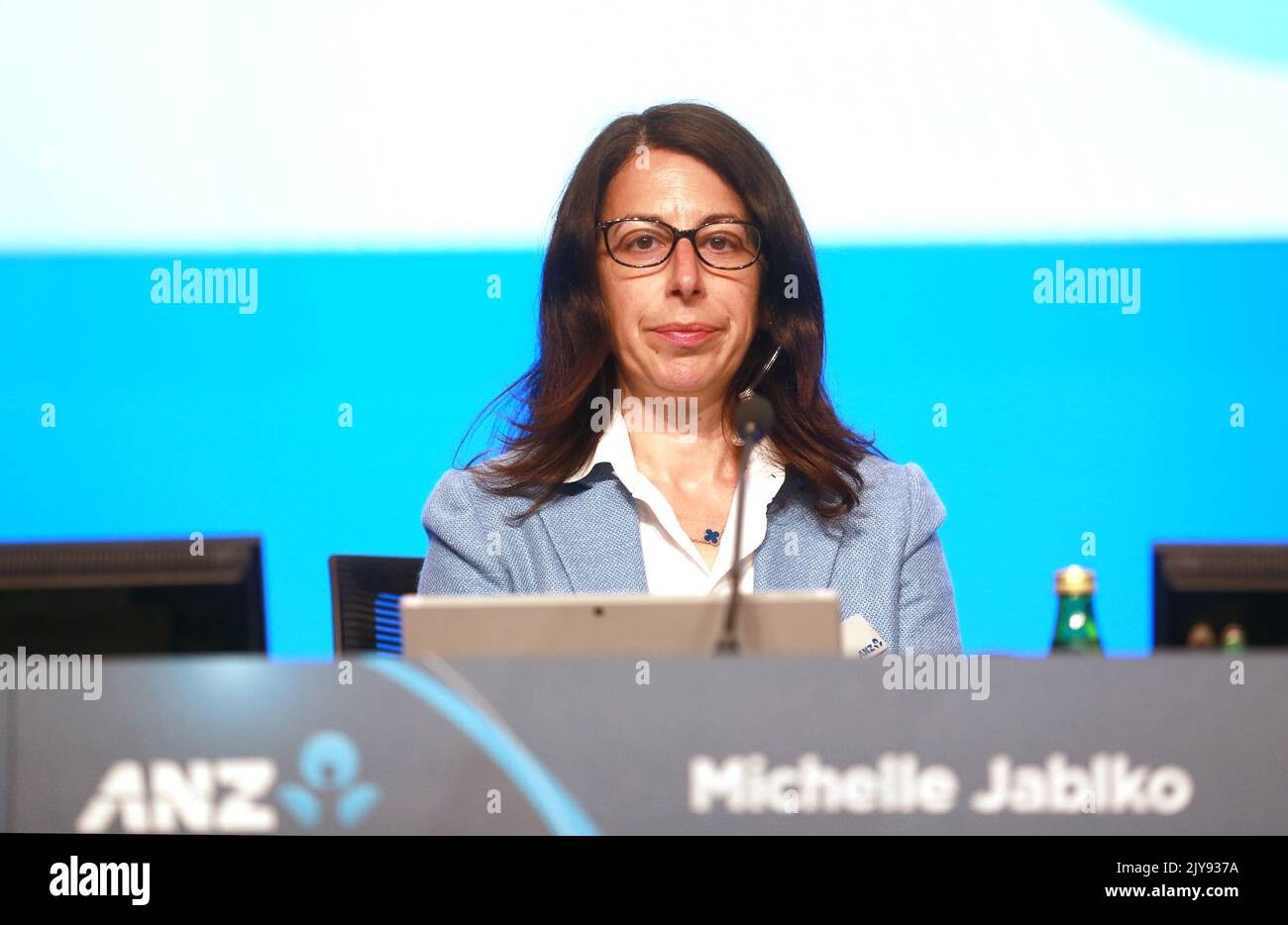 ANZ CFO Michelle Jablko during the ANZ Annual General Meeting (AGM) at ...