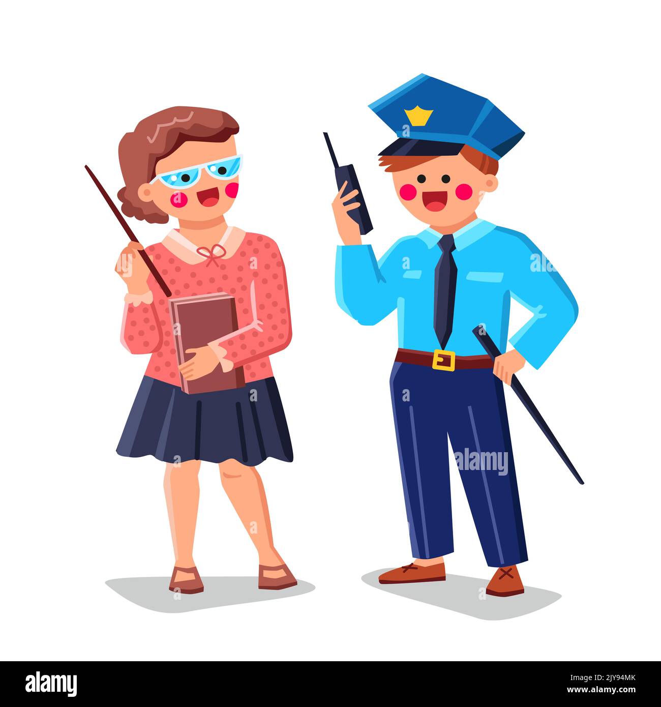 kid profession vector Stock Vector Image & Art - Alamy