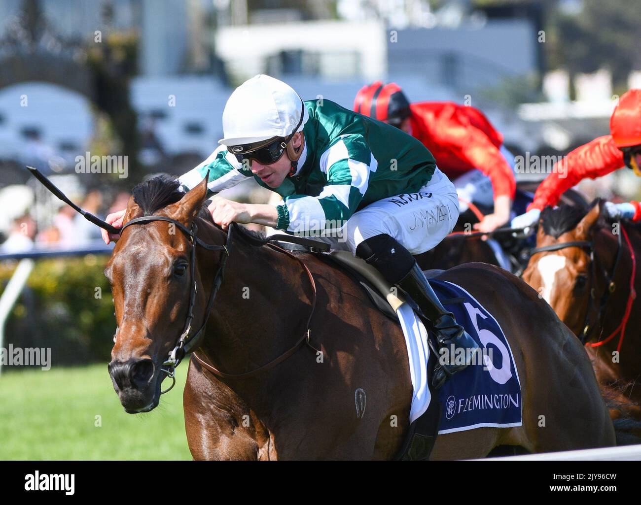Jockey Jye McNeil rides Yulong January to victory in race 7, the ...
