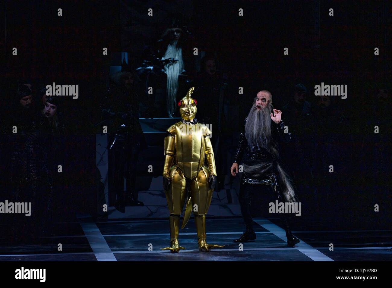 Magdeburg, Germany. 06th Sep, 2022. Adrian Dwyer (r) as The Astrologer ...
