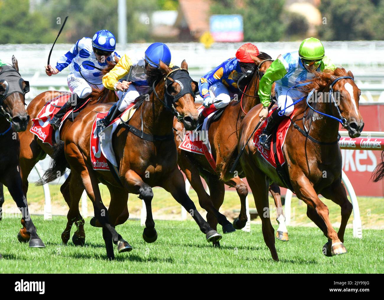 Jockey Lewis German rides News Girl to victory in race 4, the Frank O ...