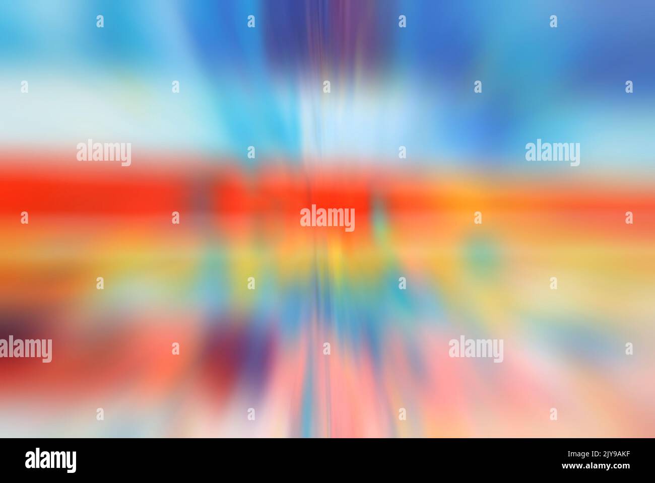 Abstract radial blur zoom in orange, blue and yellow tones. Soft Vivid ...
