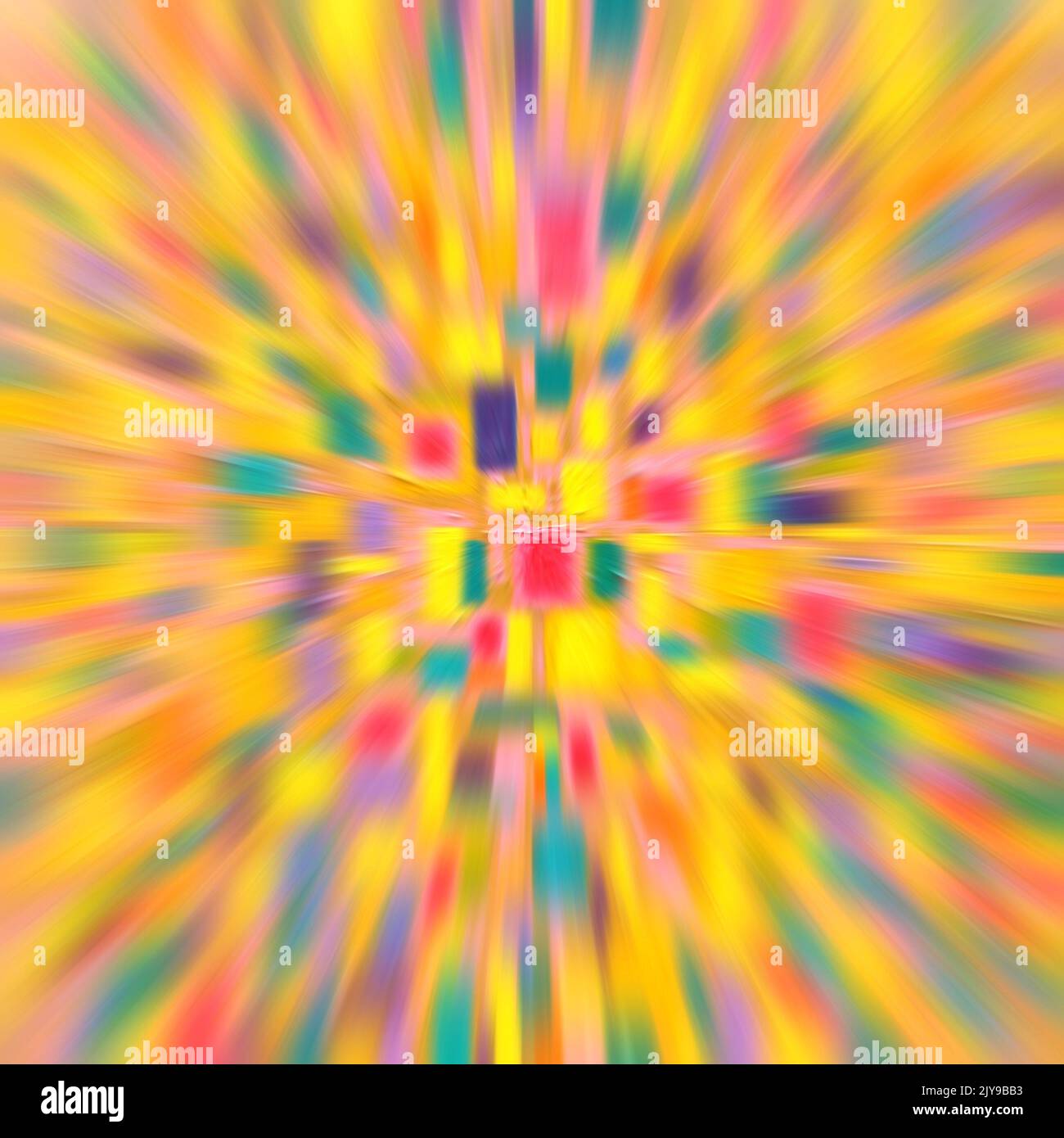 Abstract radial blur zoom in yellow tones. Soft Vivid effect background ...