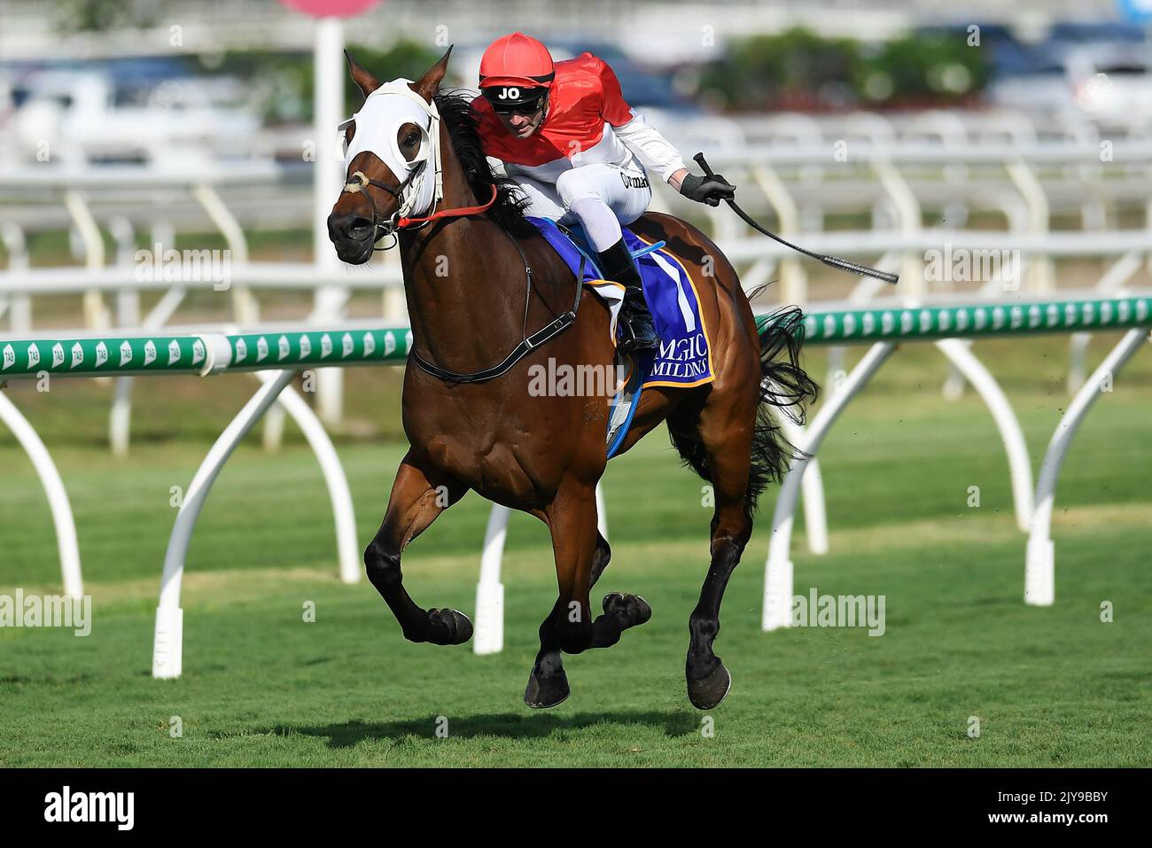Jockey James Orman rides Niccanova to victory in race 7, the Magic ...