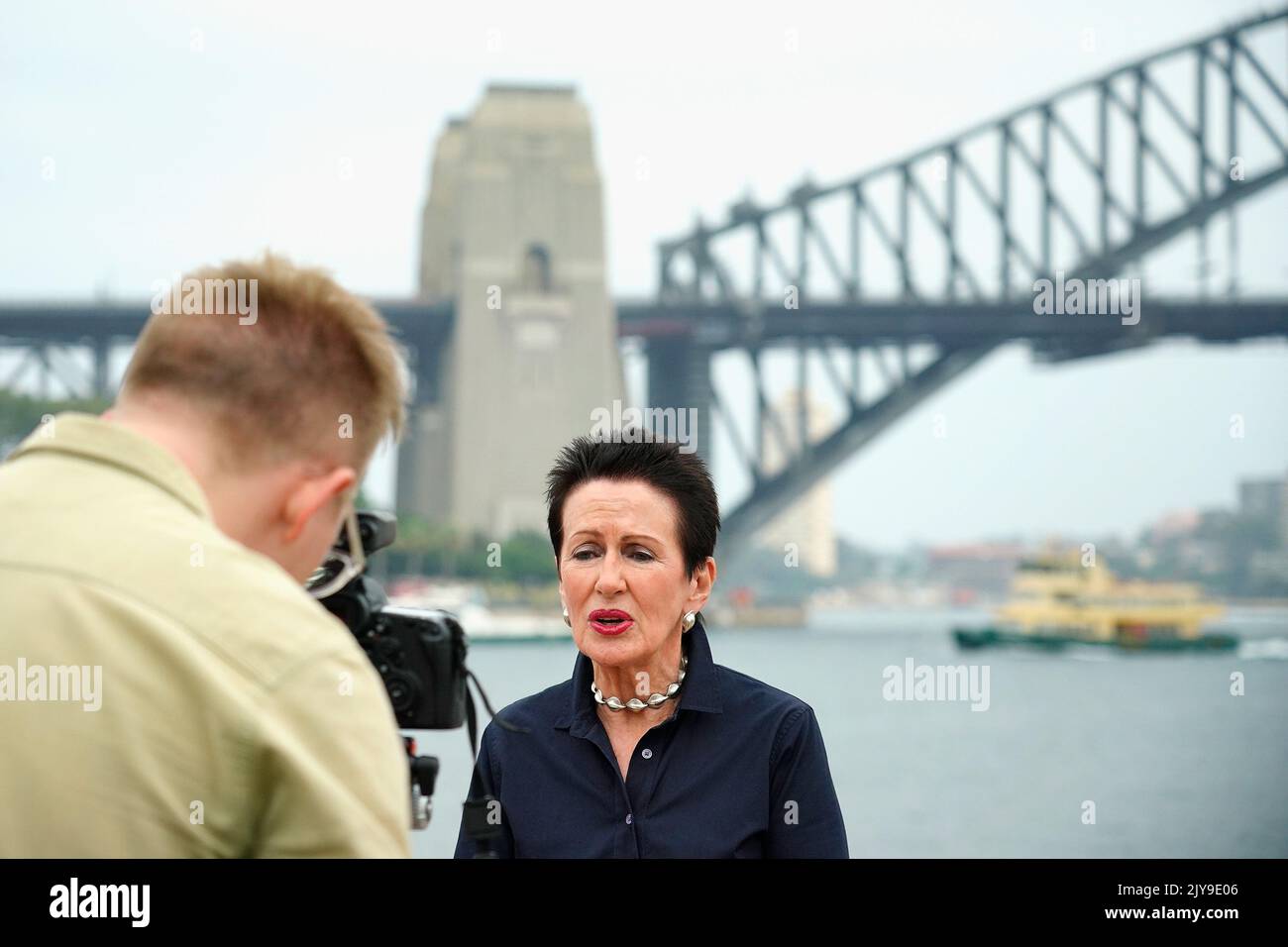 Lord Mayor of Sydney Clover Moore speaks to the media during a press ...