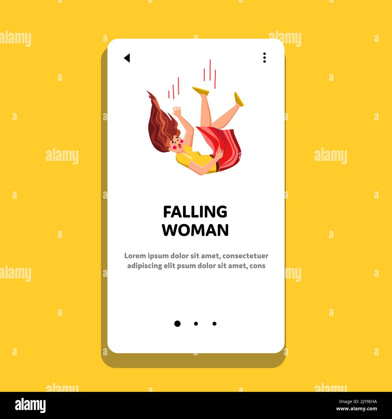 falling woman vector Stock Vector Image & Art - Alamy