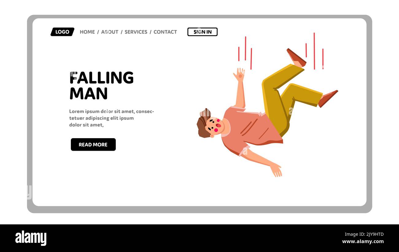 falling man vector Stock Vector Image & Art - Alamy