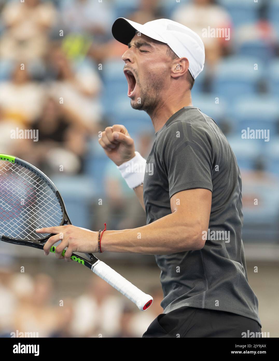 Dimitar Kuzmanov of Bulgaria celebrates after his win over Alexander ...