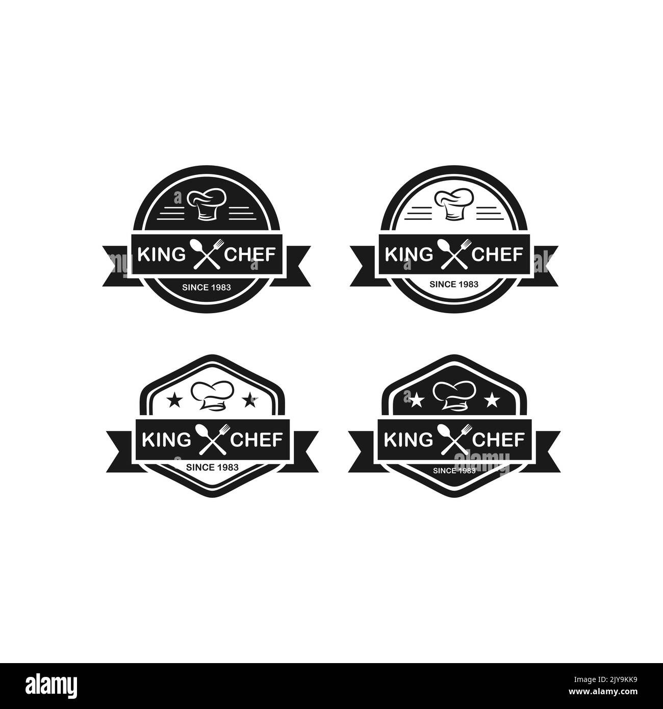 Restaurant / Chef Cap Logo Vector. Creative food logo vector. Isolated ...