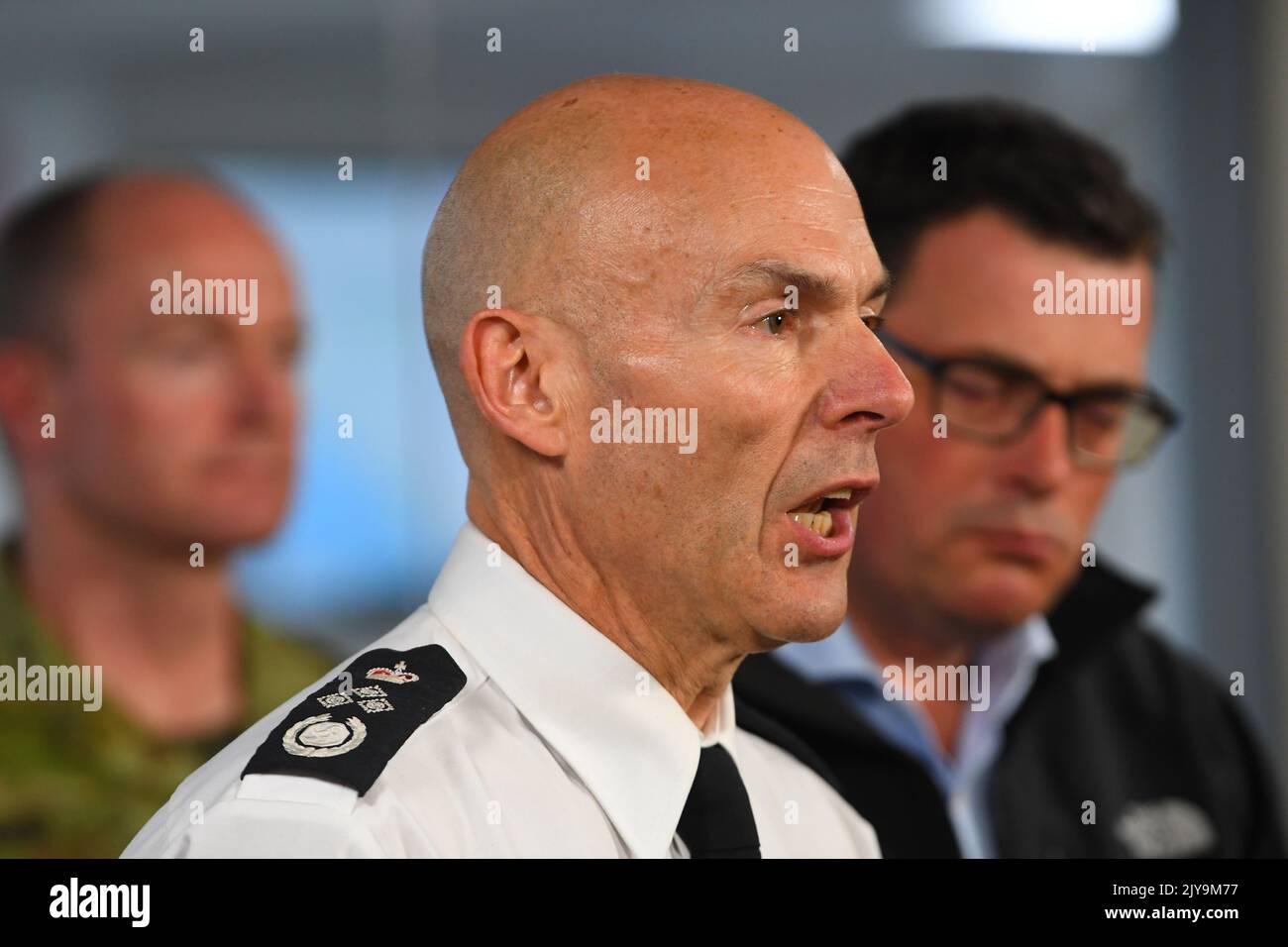 Victorian Emergency Management Commissioner Andrew Crisp addresses the ...