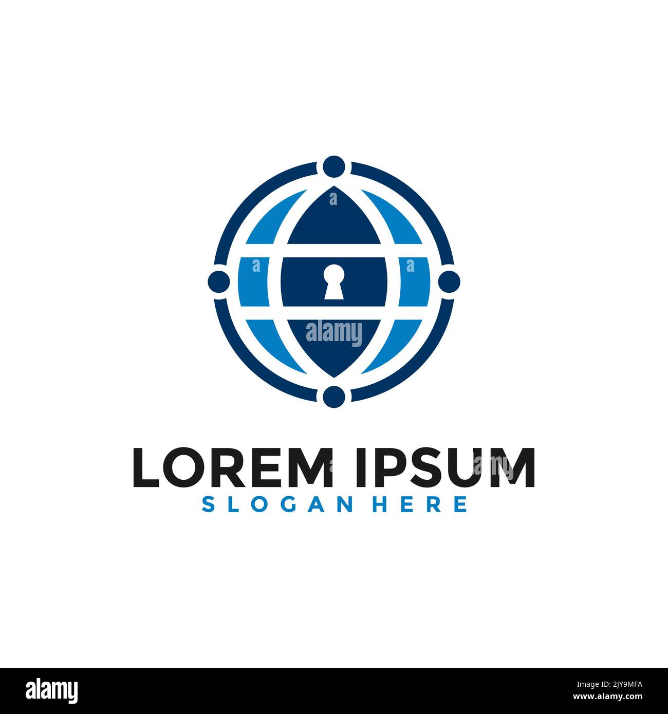 Global Protection Logo Template Design. Global security logo design ...