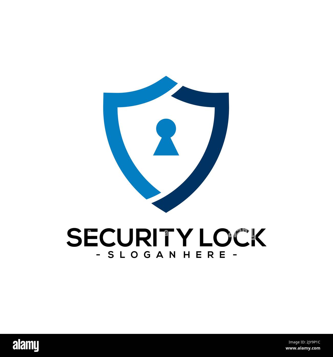 Security Lock Protection Logo Template Design Stock Vector Image & Art ...