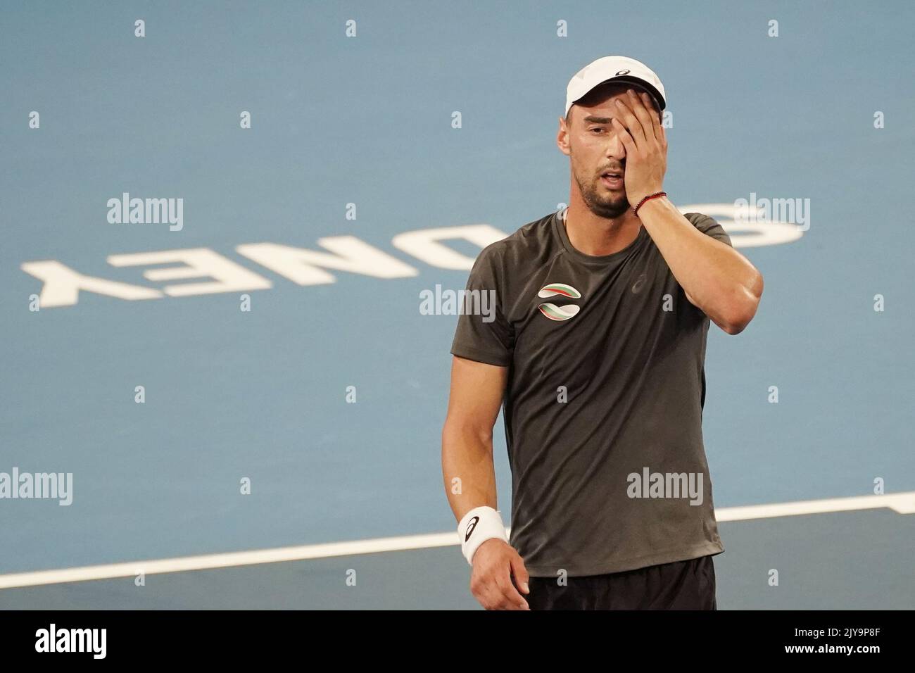 Dimitar Kuzmanov of Bulgaria celebrates his win over Steve Darcis of ...