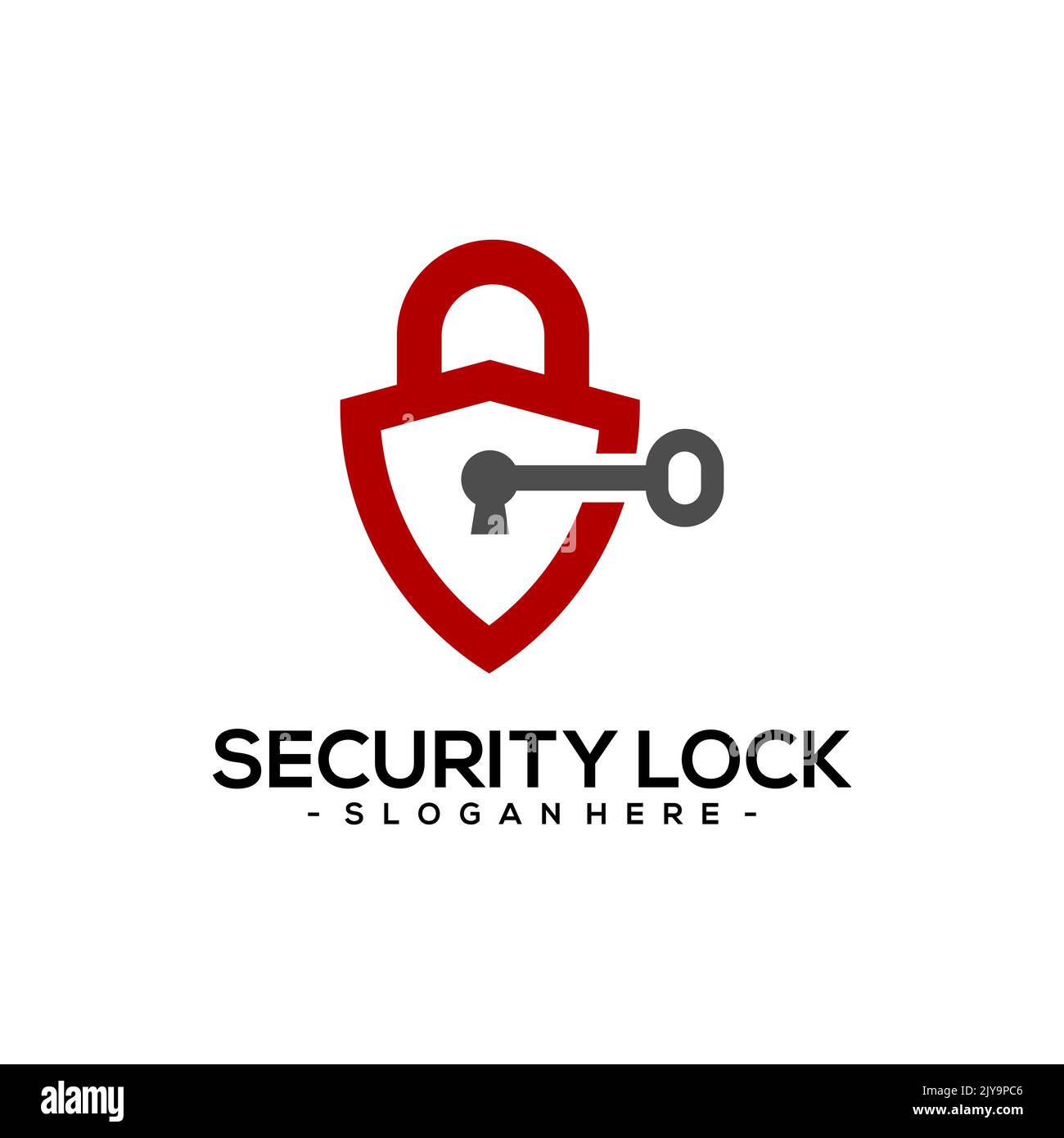Security Lock Protection Logo Template Design Stock Vector Image & Art ...