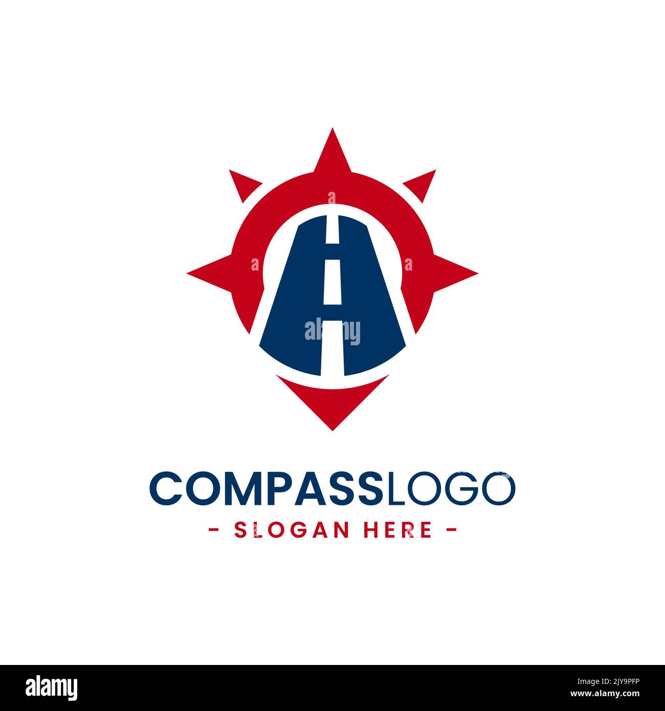 Compass logo design template. Concept of gps map, adventure, tourism ...