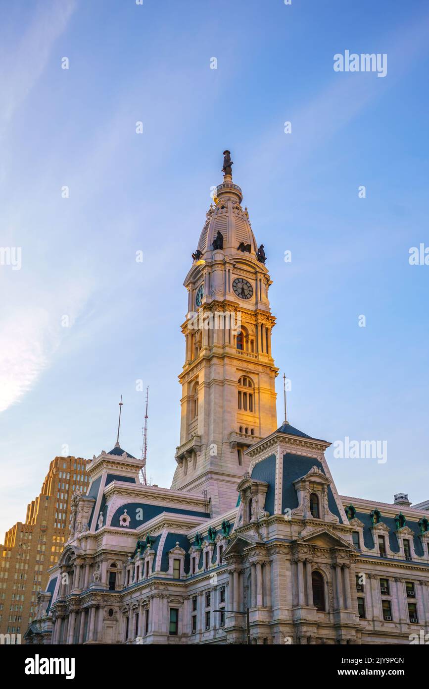 Philadelphia's landmark historic City Hall building Stock Photo - Alamy