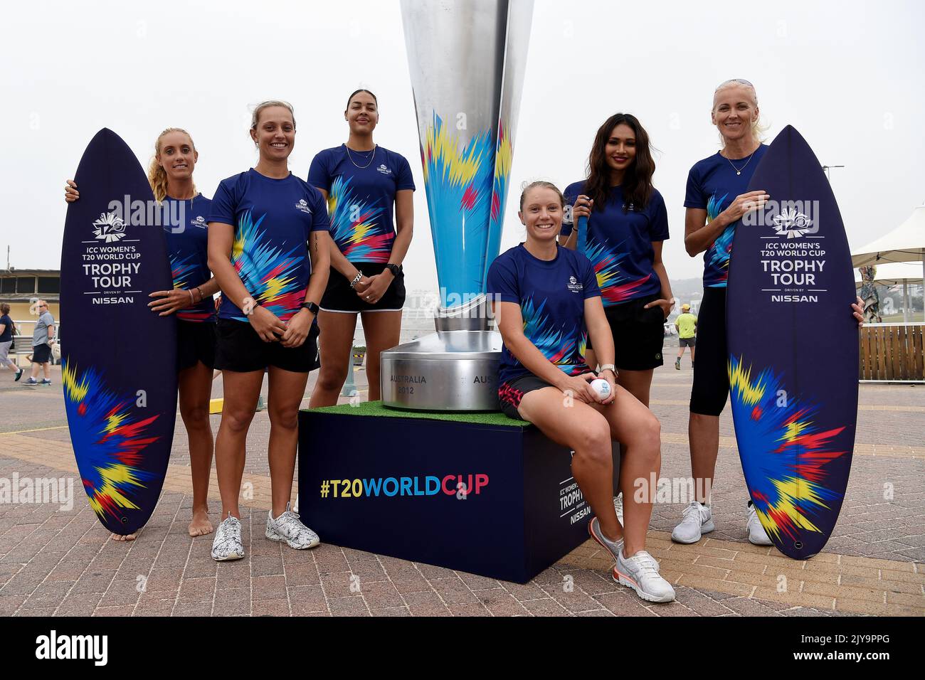 (L-R) Lifeguard Juliana King, cricketer Ashleigh Gardner, basketball ...