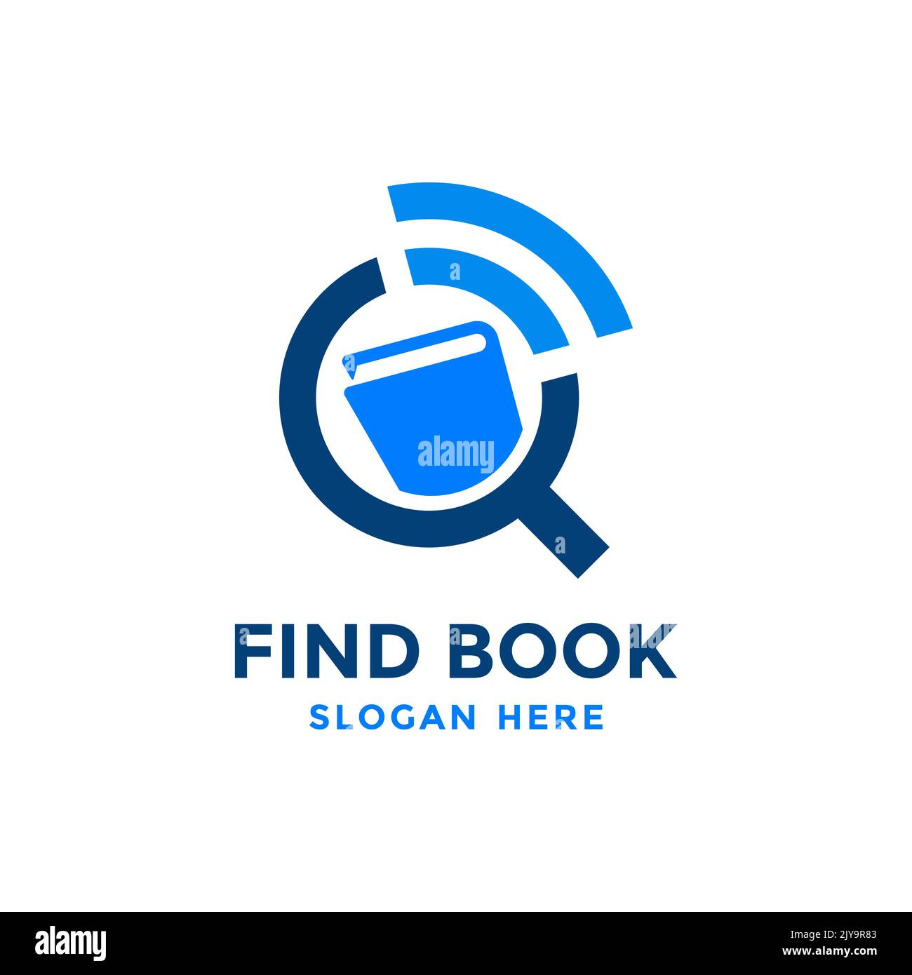 Find book logo design template. Online reading book symbol. Education ...