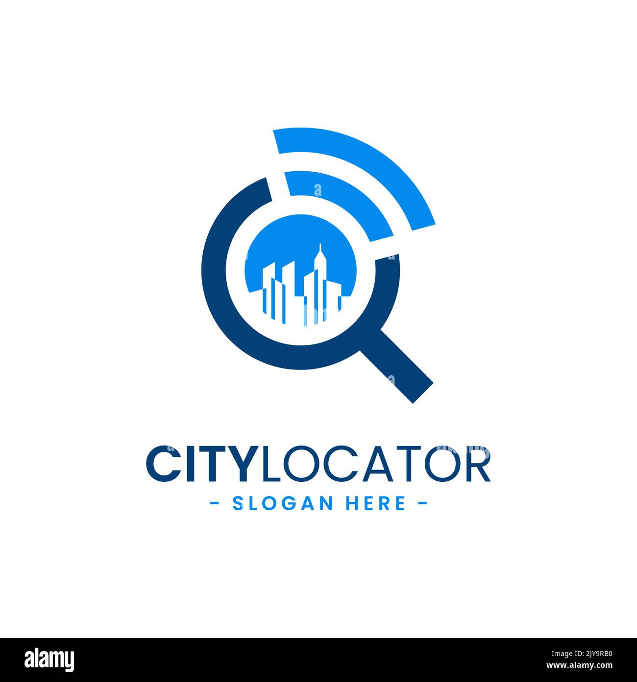 City locator logo design template. Creative gps map point location ...