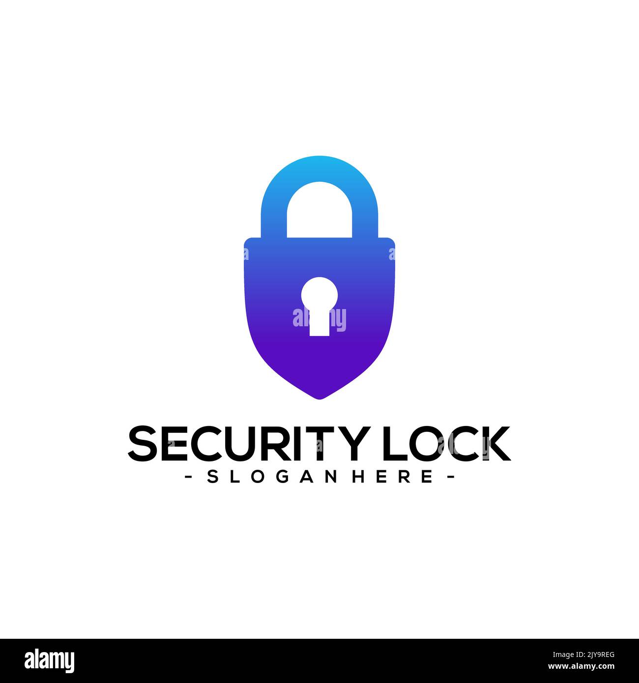 Security Lock Protection Logo Template Design Stock Vector Image & Art ...