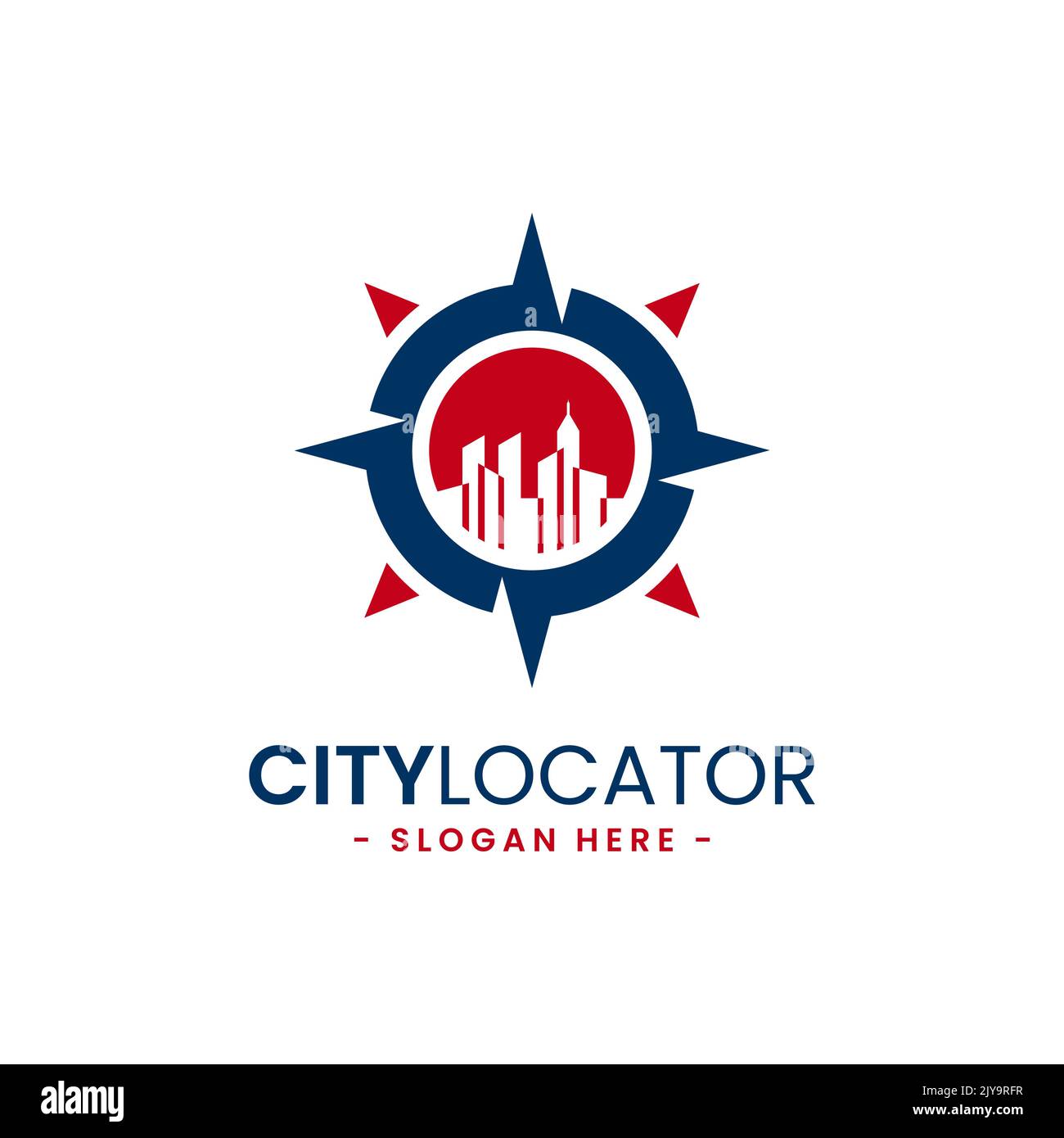 City locator logo design template. Creative gps map point location ...