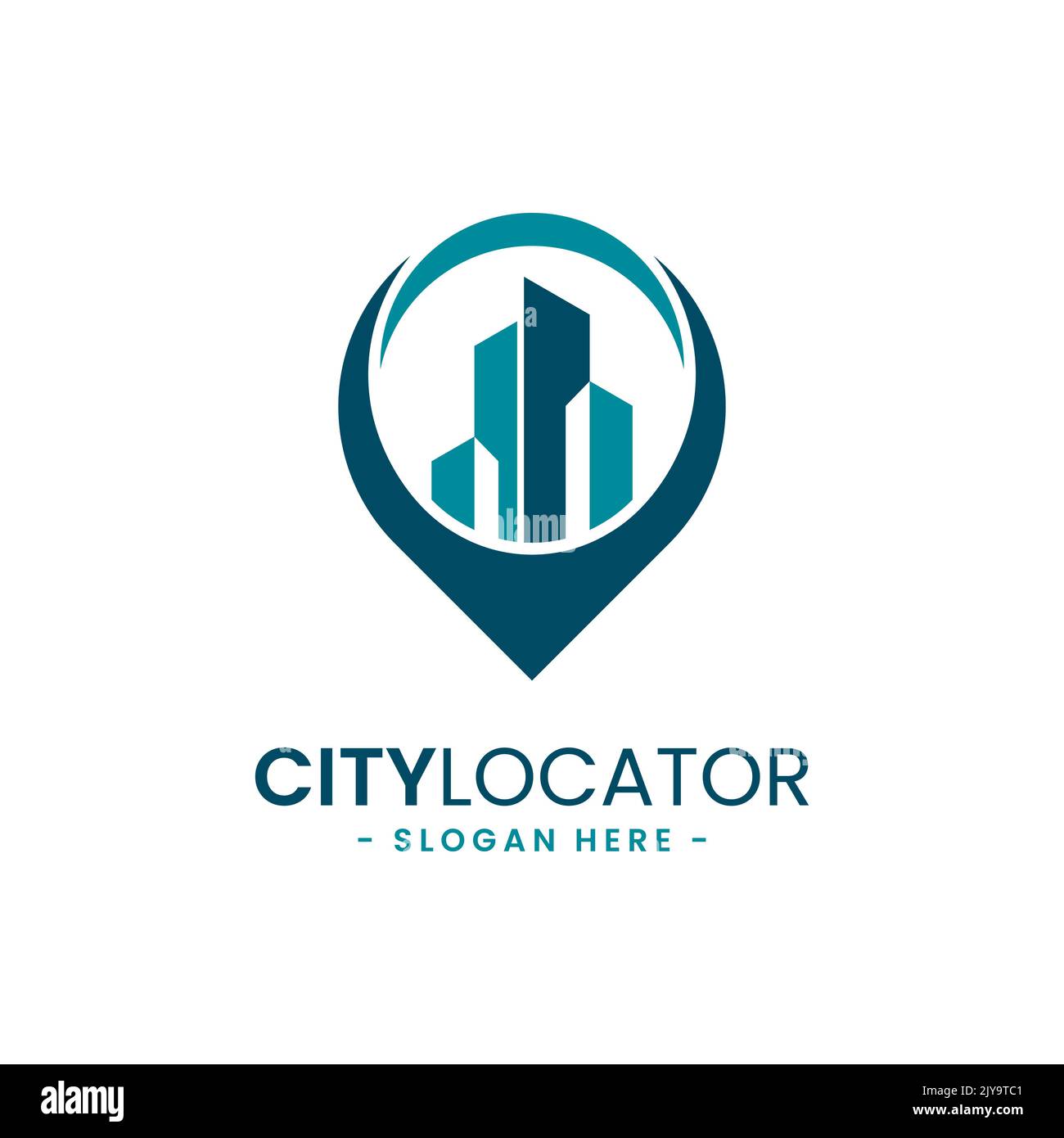 City locator logo design template. Creative gps map point location ...
