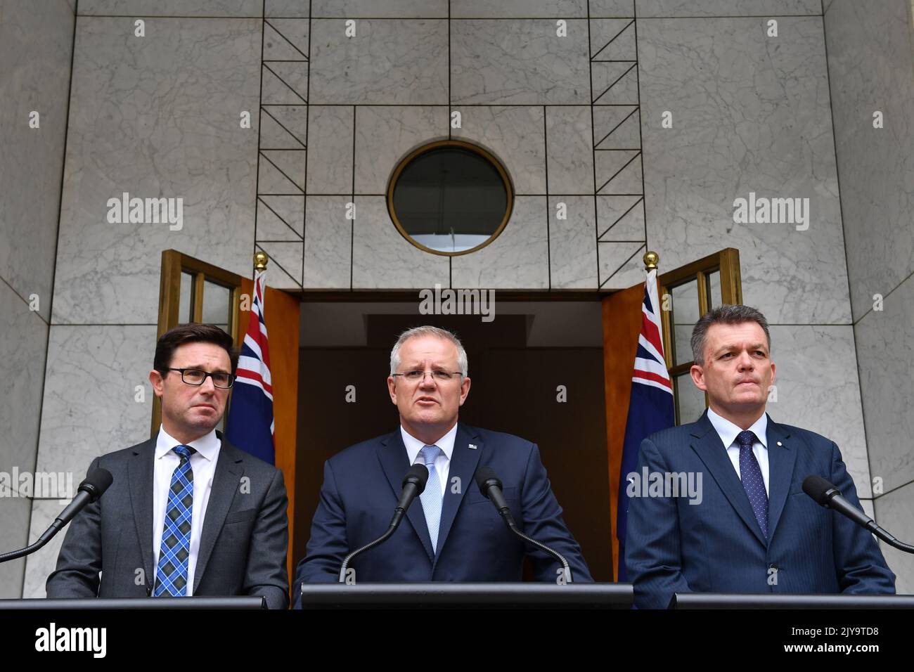 Minister for Water Resources David Littleproud, Prime Minister Scott ...