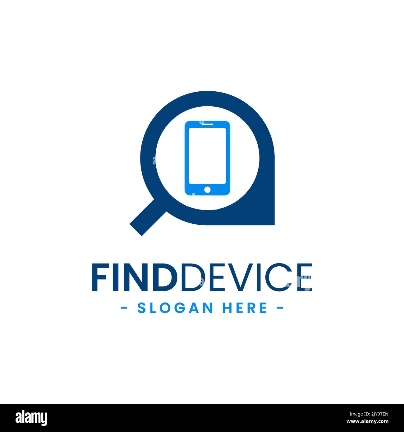 Find device logo design template. Device finder icon. Find the phone ...