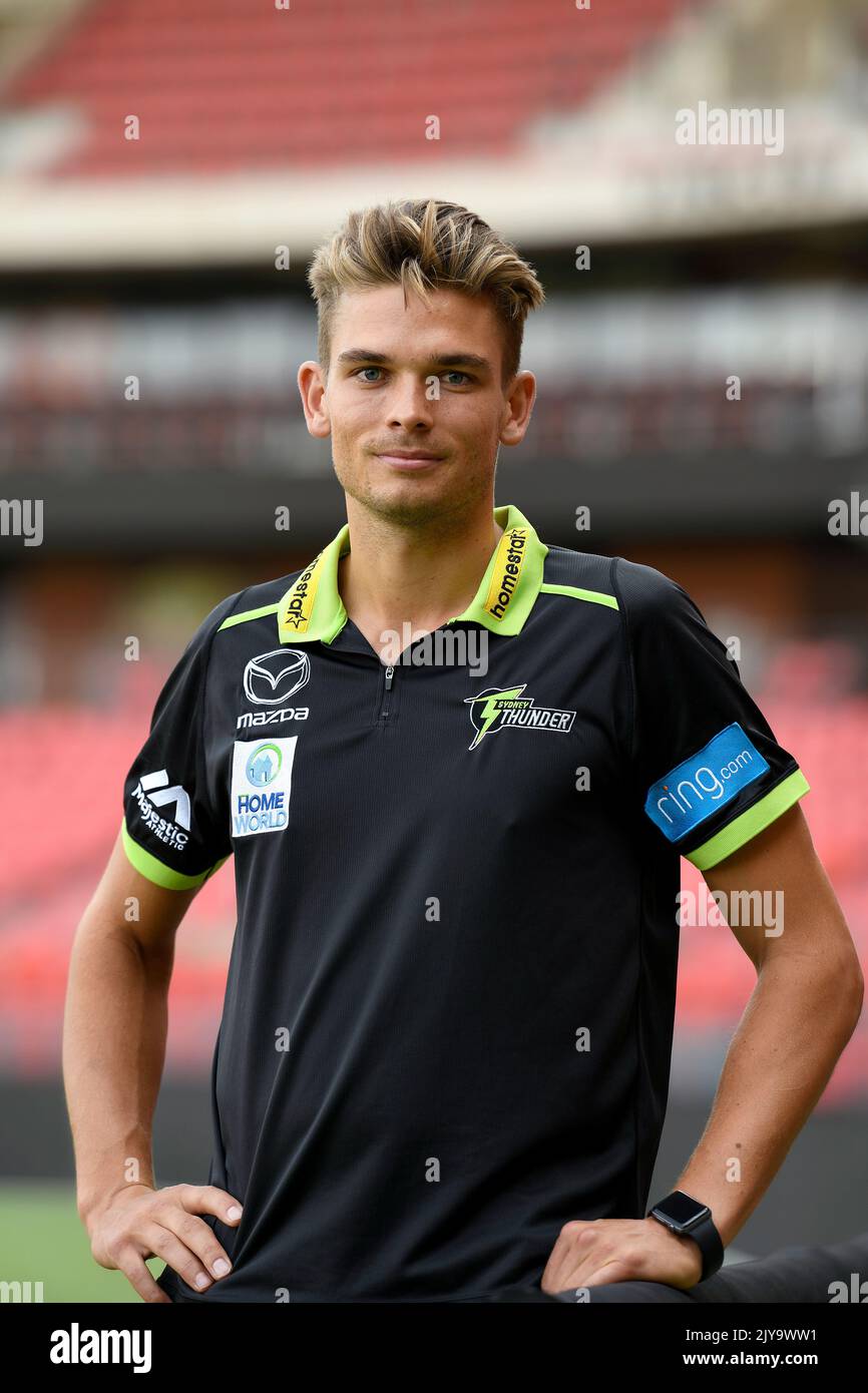 Sydney Thunder's Chris Green poses for a photograph at Sydney ...
