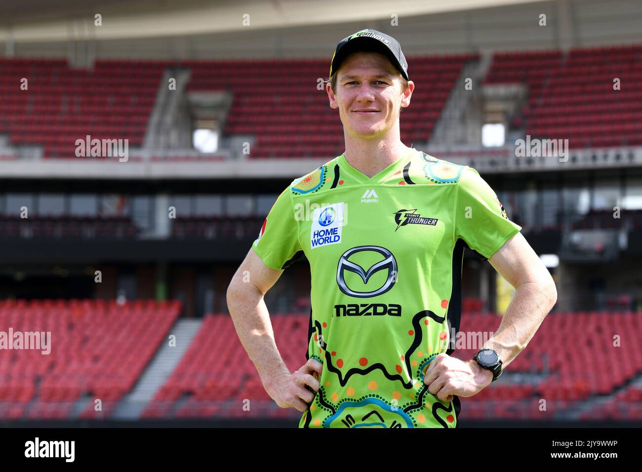 Sydney Thunder's Brendan Doggett poses for a photograph at Sydney ...