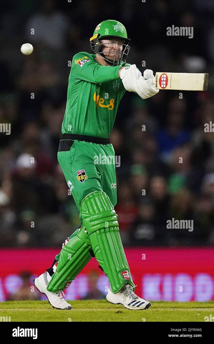 Ben Dunk of the Stars bats during the Big Bash League (BBL) cricket ...