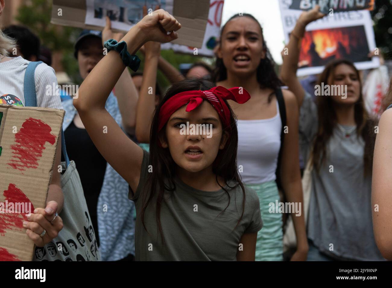 ***FILE*** Izzy Ram-Seppings is pictured at a climate action rally in ...
