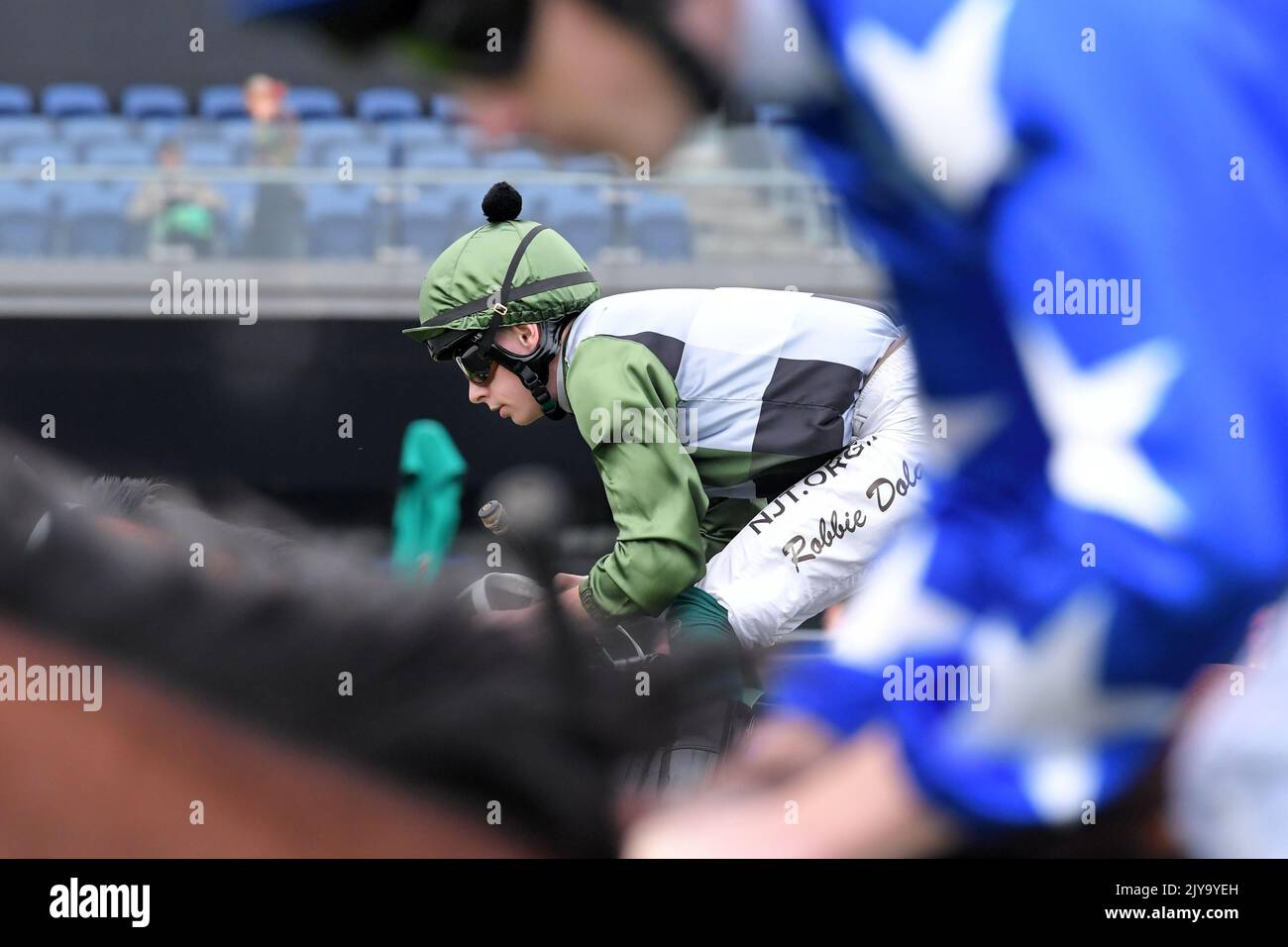 Jockey Robbie Dolan returns to scale after riding Dabiyr to victory in ...