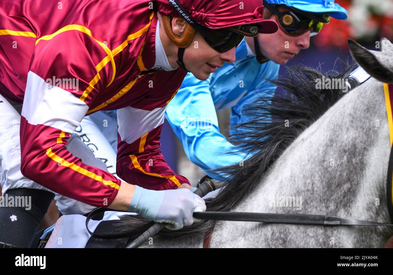 Jockey Jye McNeil rides Blazejowski to victory in race 4, the Furlong ...