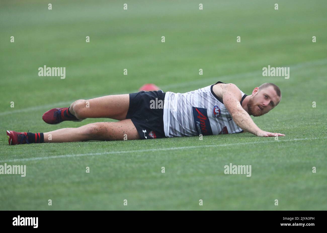 Dyson Heppell during an Essendon Bombers training session at the Hangar ...