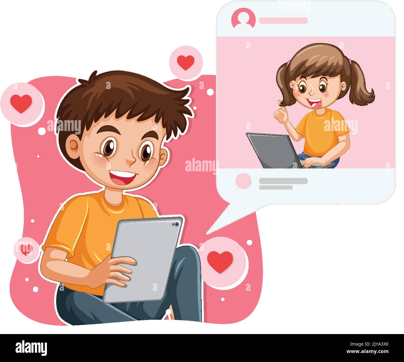 Man browsing art online Stock Vector Images - Alamy